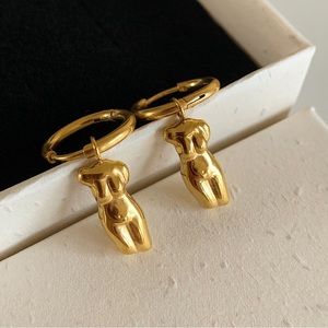 LACCstudios | Jewelry | Female Silhouette Earrings Female Body Earrings ...